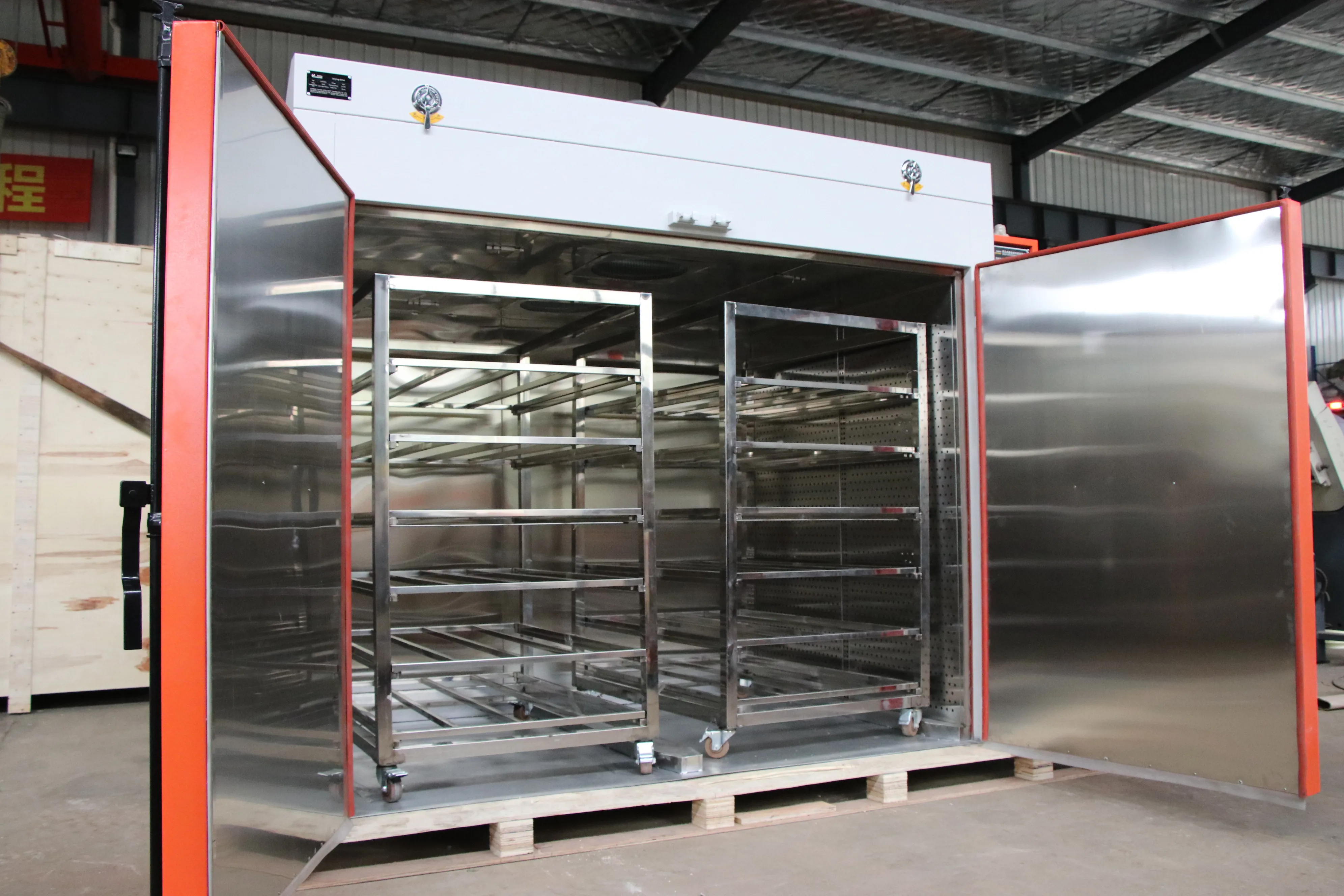 Lab Stainless Steel Sample Drying Oven With Trolley or Mesh Tray Hot Circulating air Blast ...