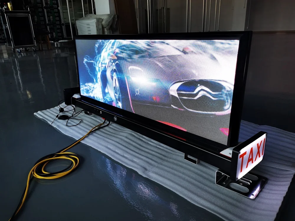 Car Top Led Display 960mm*320mm Taxi Top Led Billboard Display Outdoor ...