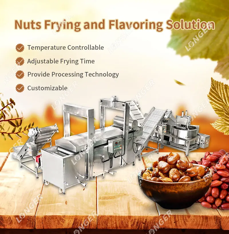 Industrial Continuous Fried Chicken Nugget Cracklings Skin Deep Fryer Line Pork Rinds Frying ...