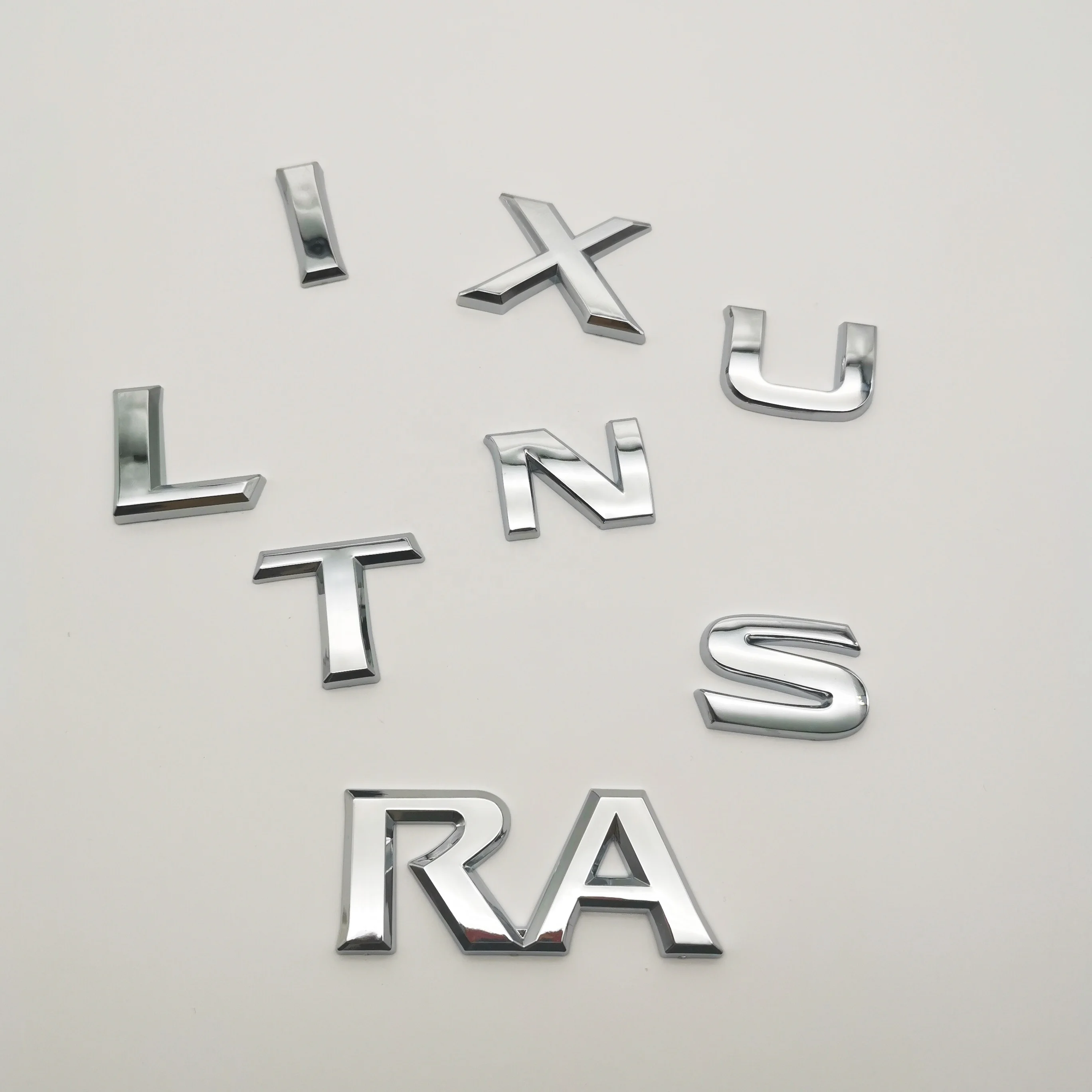 Custom 3d Abs Plastic Chrome Lettering Car Badges Emblems Logo - Buy ...