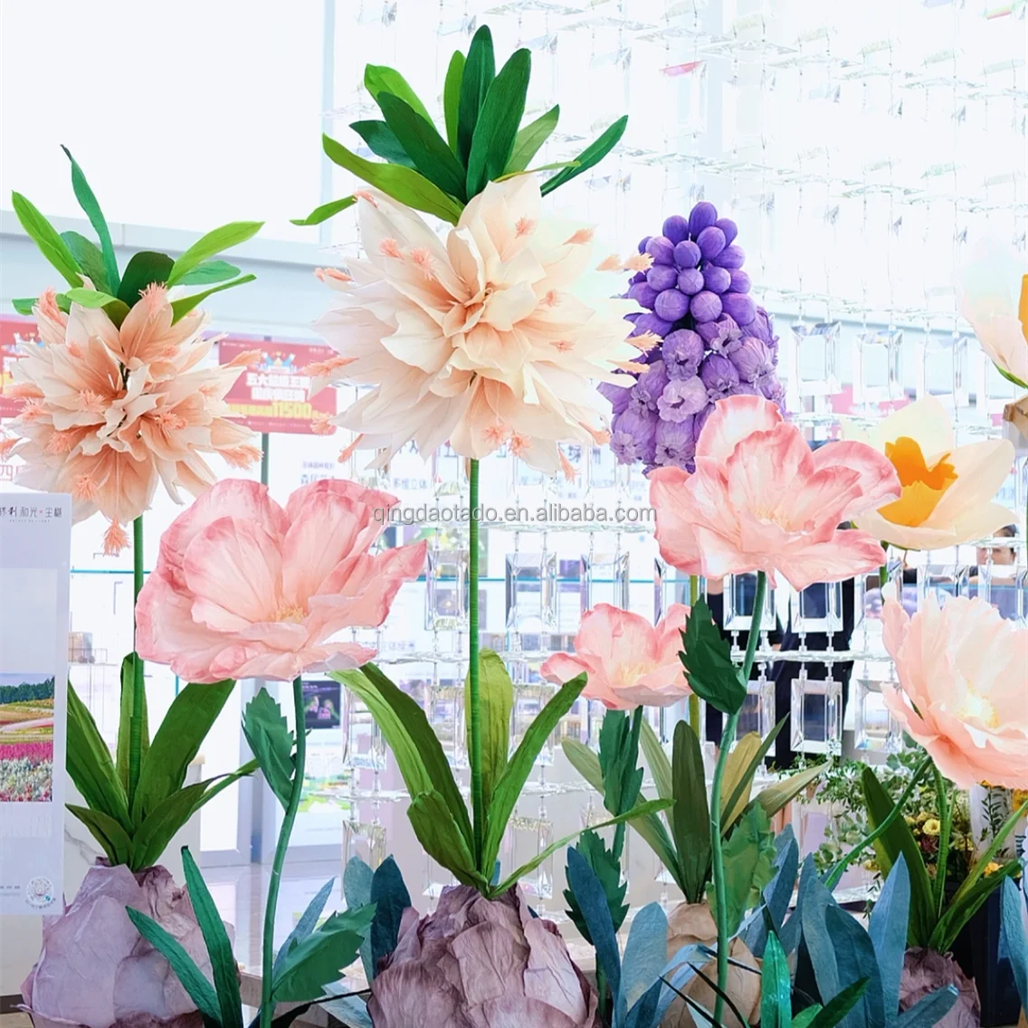 Artificial Paper Flower Giant Flower For Wedding Decor Event Party ...