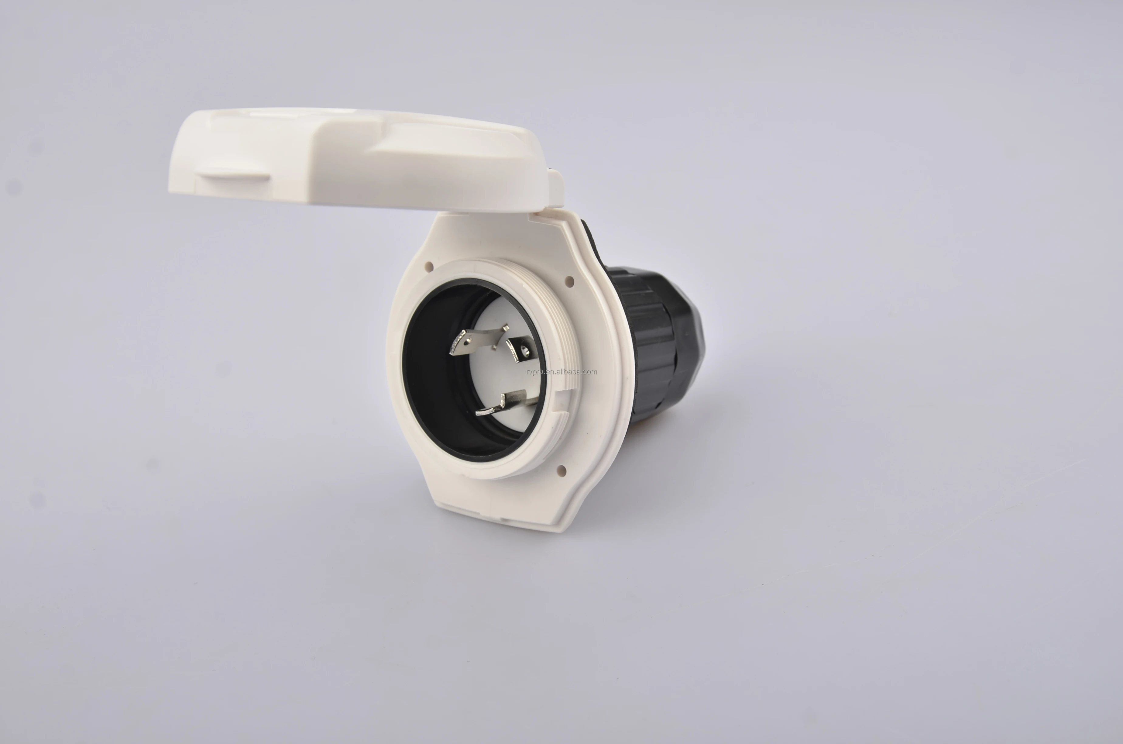 30 Amp Rv Shore Power Inlet With Led Indicator Light 125v Nema L5-30p ...