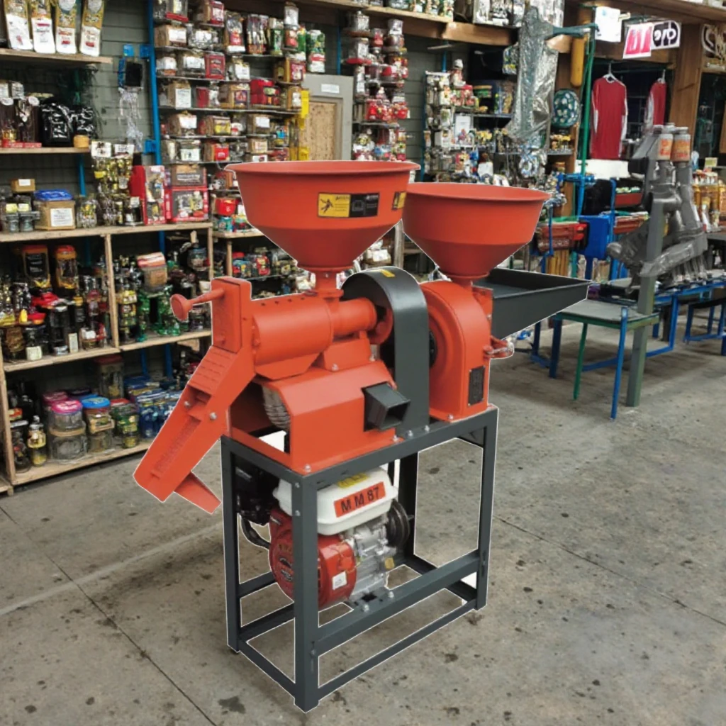 150kg/h Gasoline Engine 6n40-9fc21 Comebined Rice Mill Machine With ...