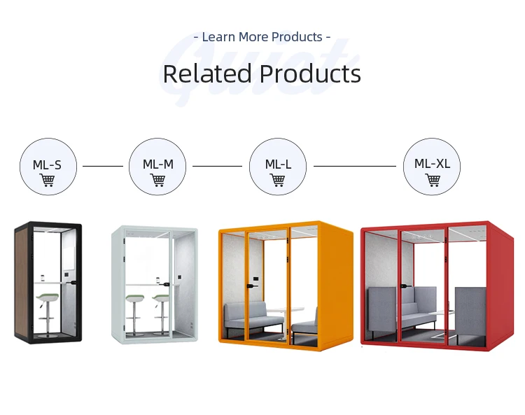 Indoor Office Booth Large Size Office Pod Meeting Conference Prefab ...