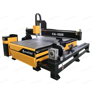 Camel Cnc 4 Axis Cnc Router 1325 1530 3d Engraving Carving Machine Side Rotary Axis Wood Router ...