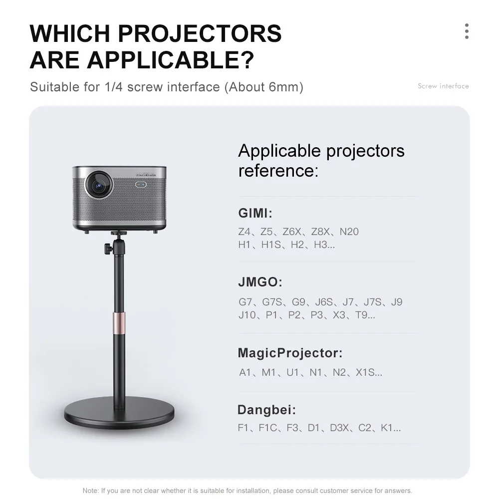 360 Rotate Steel Aluminum Projector Desktop Stand Projector Bracket ...