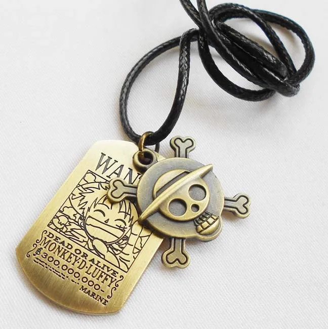 Ace Chopper Luffy Skeleton the Straw Hat Pirates Rope Chain Pendant ...