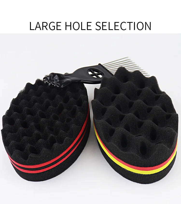 OEM ABS Twist Afro Curl Comb Twist Sponge Set Hair Brush for Extensions ...