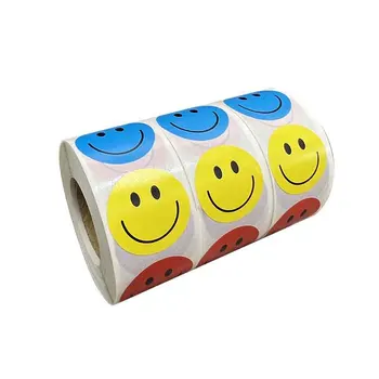 High Quality Smile Printable Sheet Roll Gift Sticker Label Colorful ...