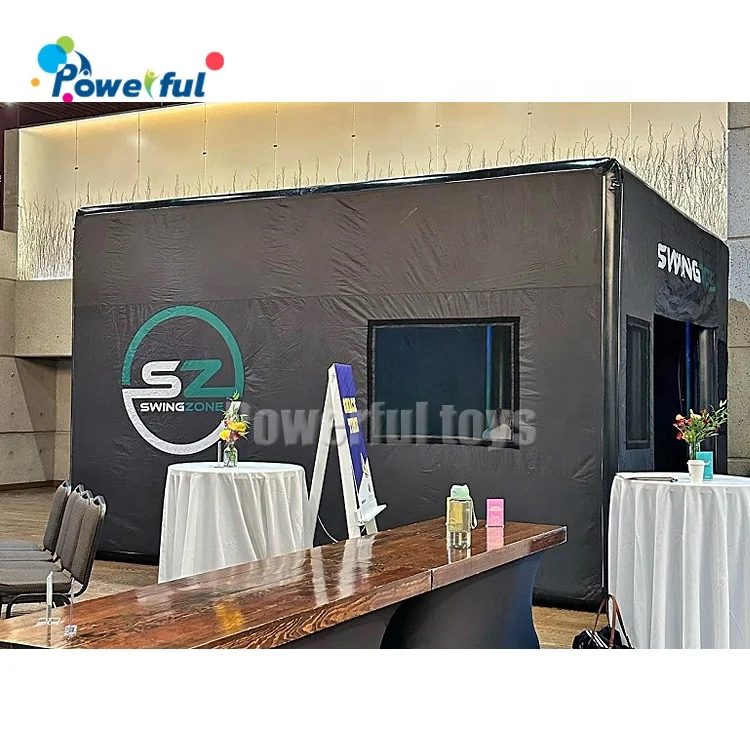 Luxury Inflatable Golf Simulator Tent - Airtight Outdoor Enclosure for ...