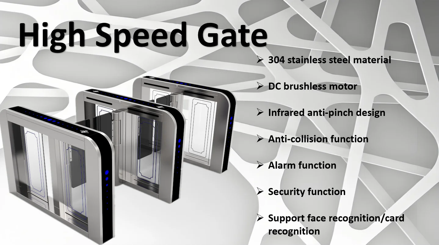 Versus Security Automatic Subway Turnstile Gate Baffle Swing Gate ...