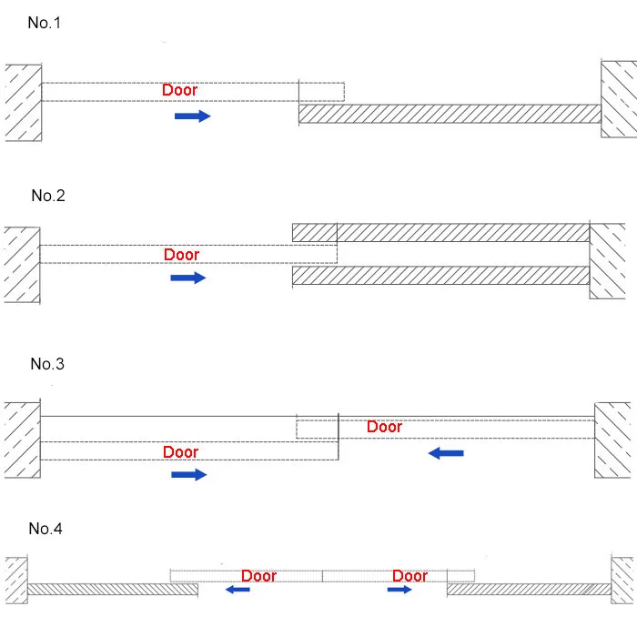 Heavy Duty Pocket Door Sliding System Soft Closing Wooden Door Sliding ...