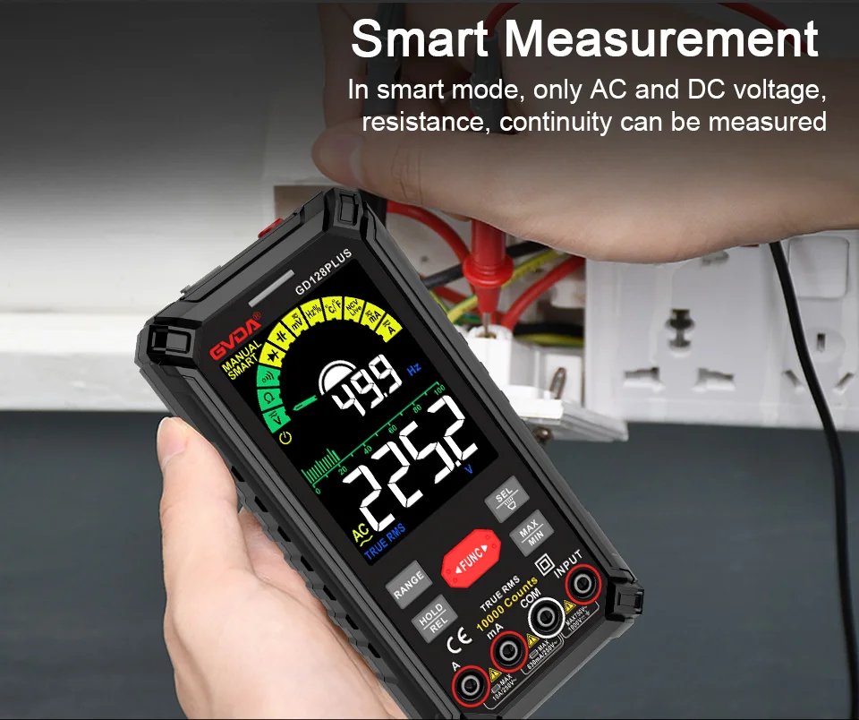 GVDA GD128PLUS - Smart Digital Multimeter with Rechargeable Battery