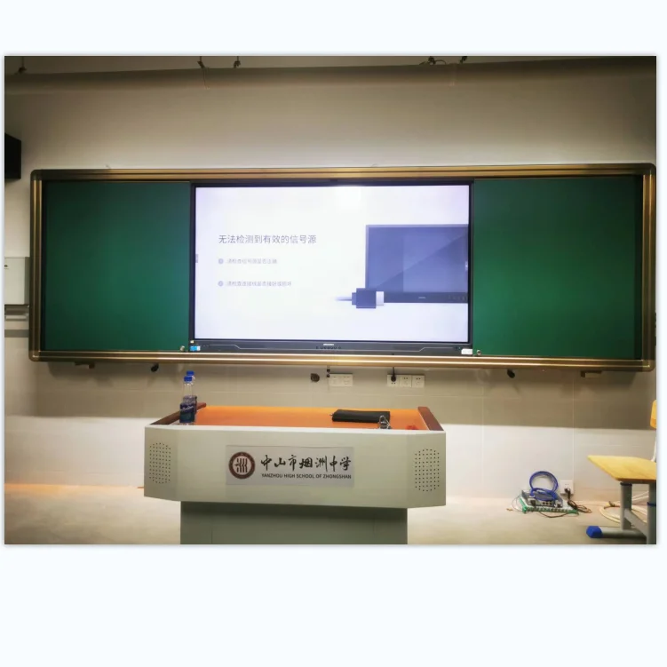 Sliding Classroom Whiteboard Green Board Student School University ...
