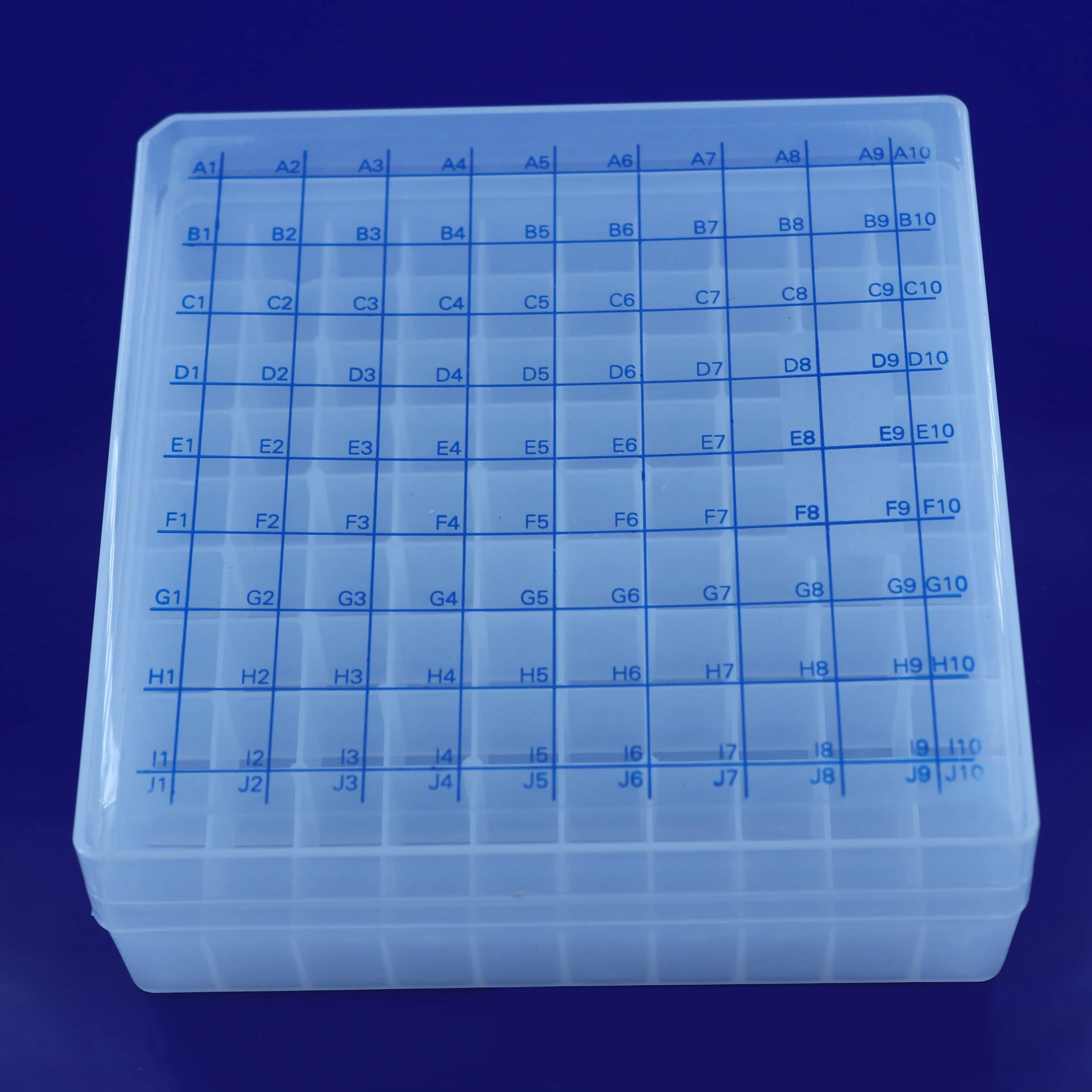 Cryo Tube Box - 100well Storage Solution for Lab Samples