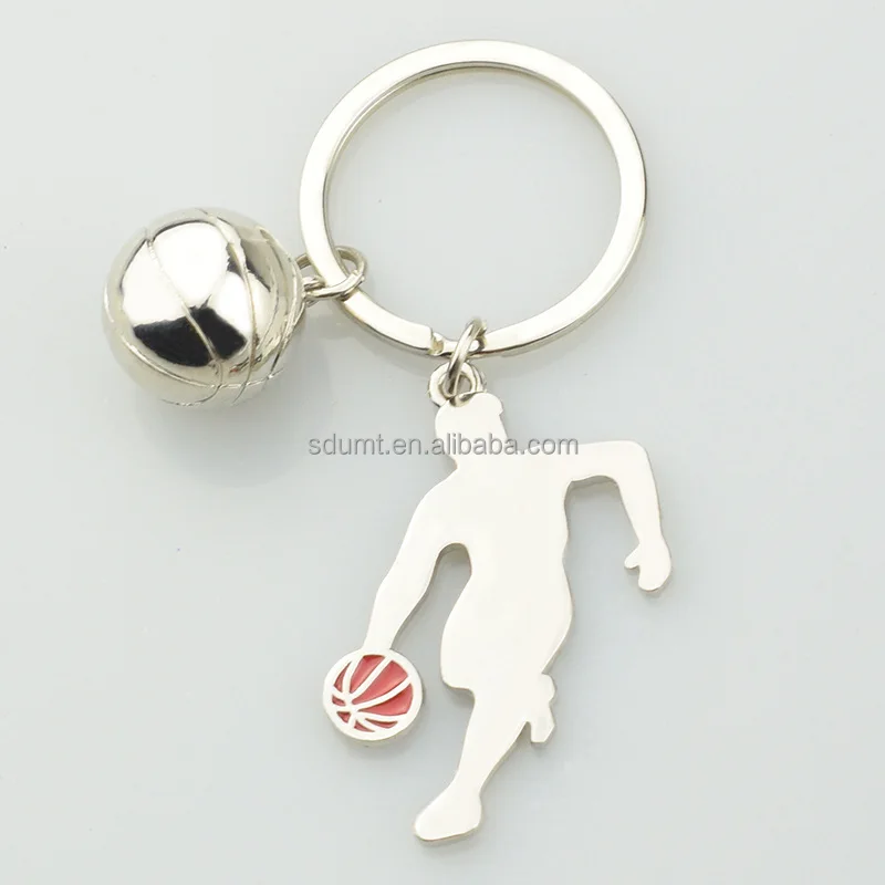 Basketball Game Sport Promotion Gift Metal Keyring Custom Key Chain ...