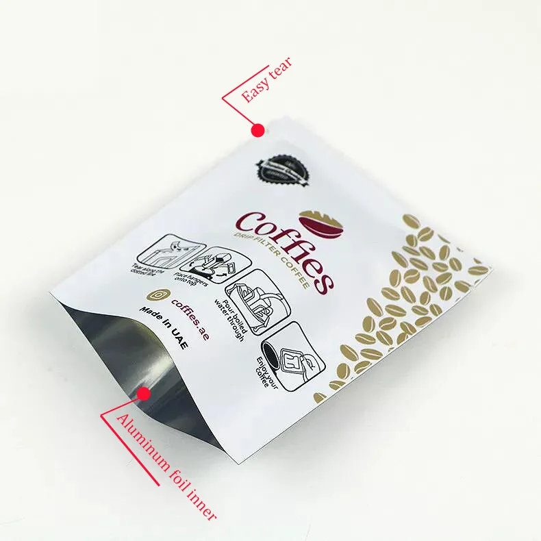 Custom Printed Drip Coffee Bags - Portable & Moisture Proof
