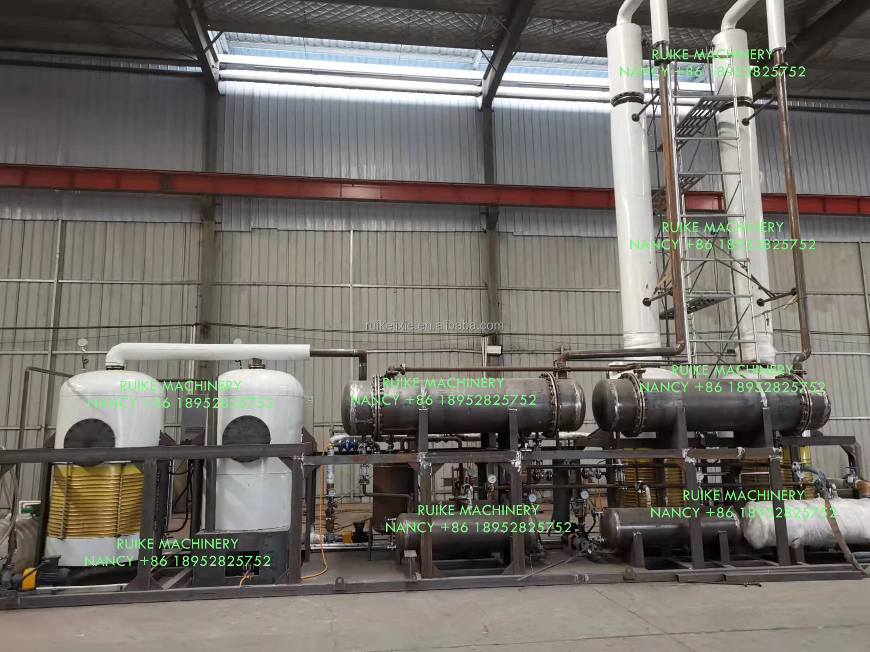 Used Engine Black Oil Distillation Equipment Recycling to Diesel ...