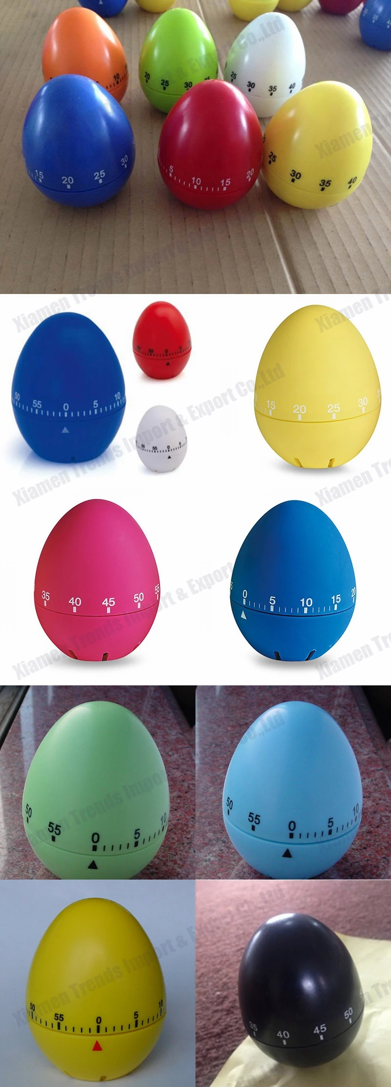 Custom Logo Mechanical Stainless Steel Wooden Kitchen Egg Timer With ...