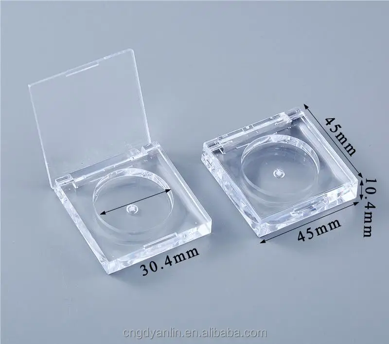 Factory Customize 3ml Capacity Empty Transparent Powder Compact Single ...