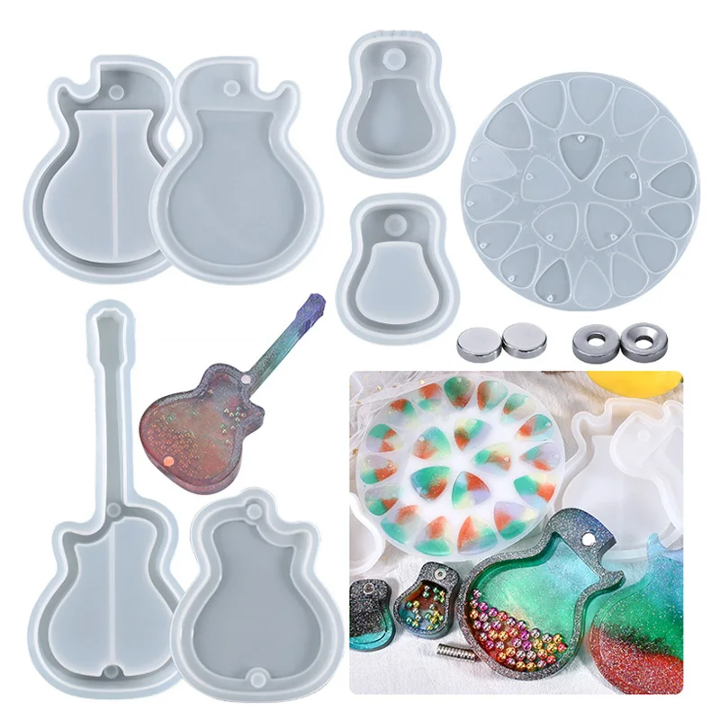 Irregular Guitar Plectrum Resin Mold For Epoxy Making, Oem