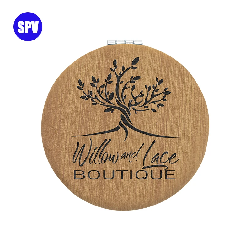 Custom Laser Engraved Compact Mirrors - Perfect for Daily Use