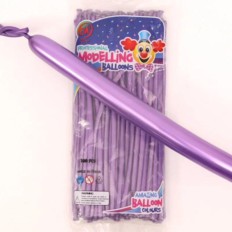 260 Balloons - Metallic Long Balloons for Party Decor