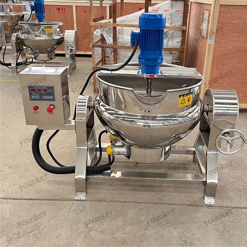 Commercial Jacketed Kettle Jam Curry Sauce Tomato Sauce Making Machine ...