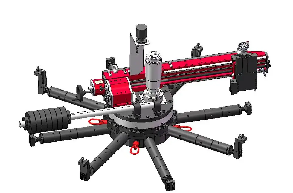 FLP-3000 Portable Internal Mounted Pneumatic Flange Facing Machine for ...