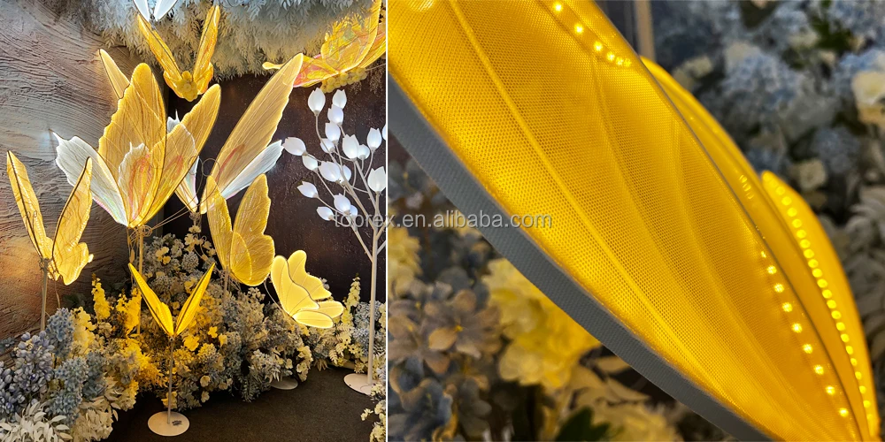 White Road Guide Party Events Decor Wedding Props Luminous Mariposas ...