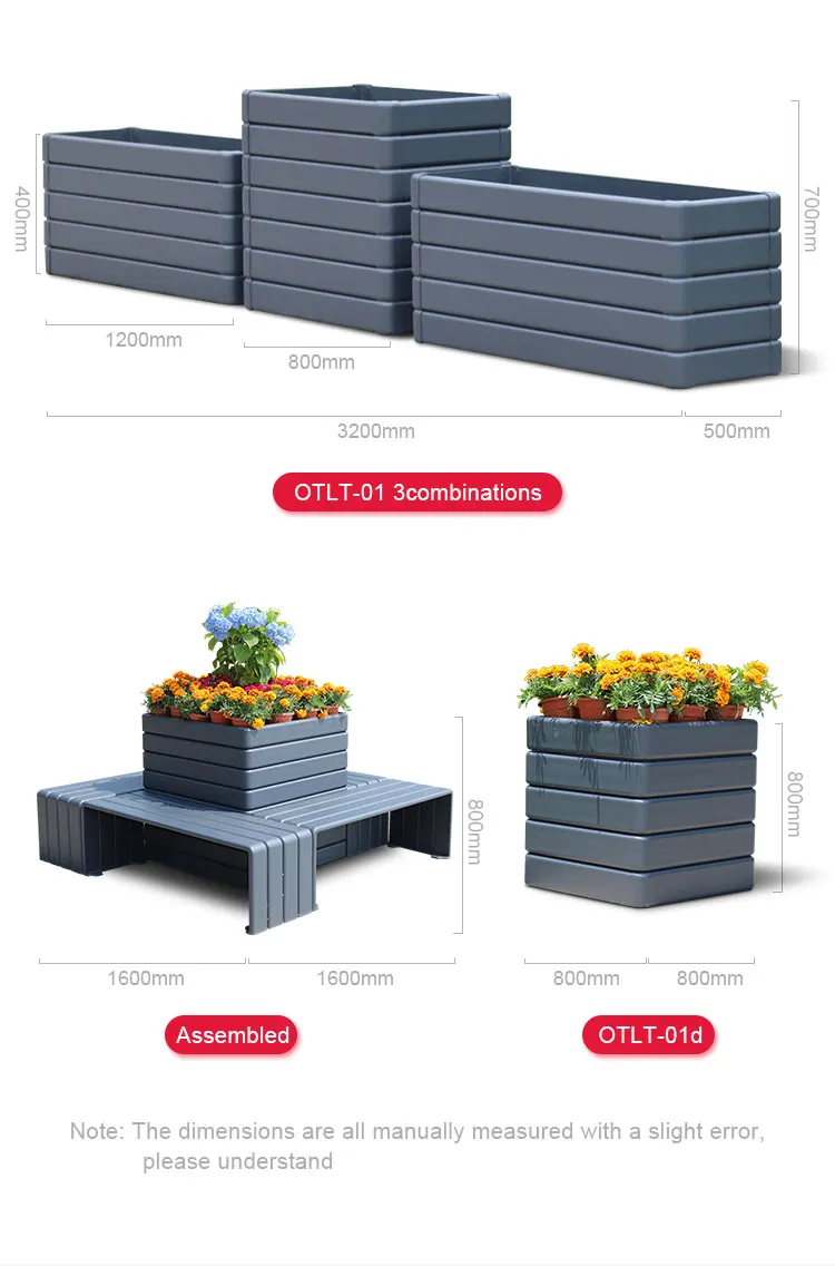 Hot-selling Rectangular Flower Box Outdoor Rustic Garden Flower Pots ...