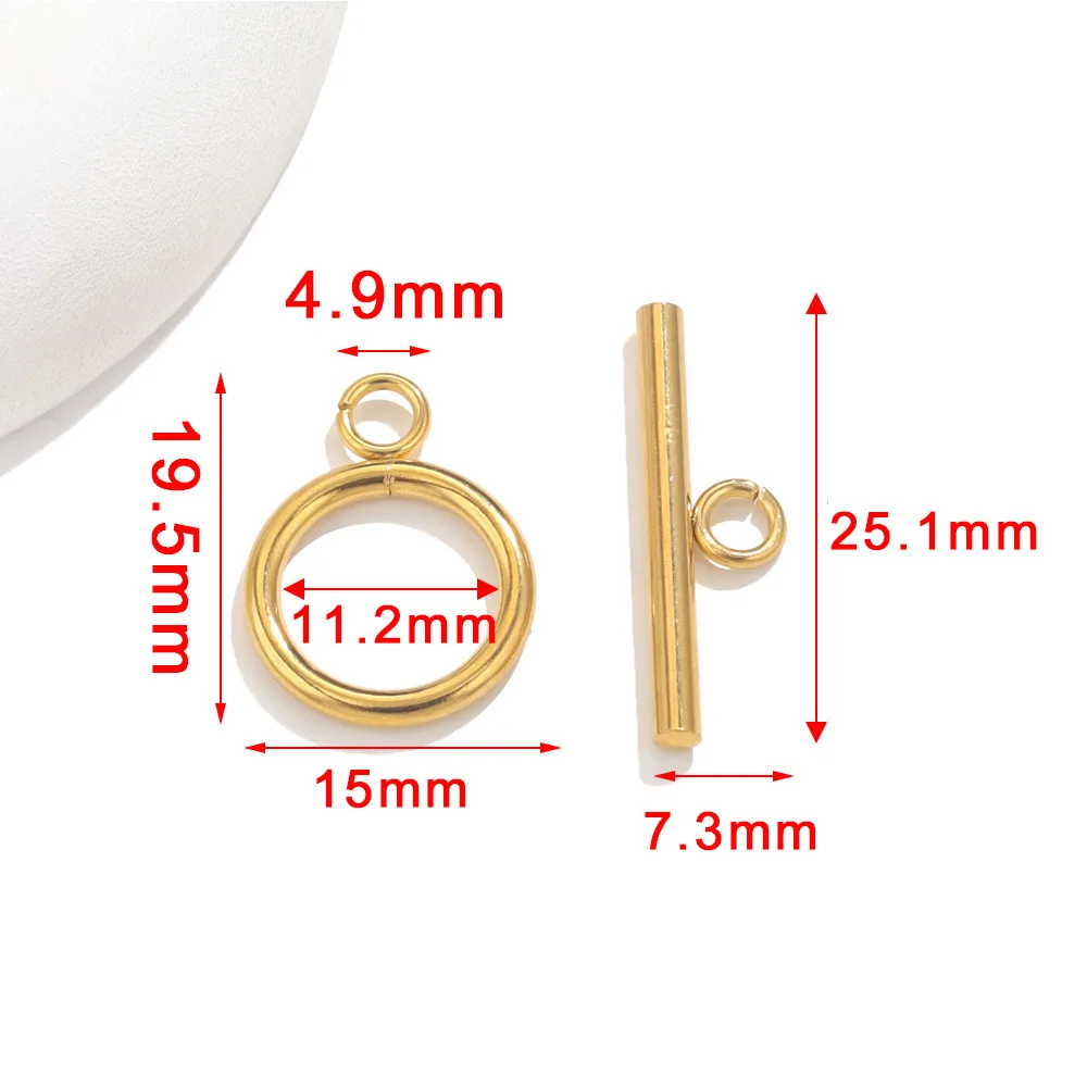 Customized 18k Gold Plated OT Clasps for Jewelry Making