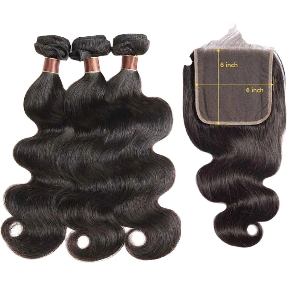 6x6 Lace Closure With Hair Bundles New Arrival Brazilian Body Wave With 6x6 Lace Closure - Buy ...