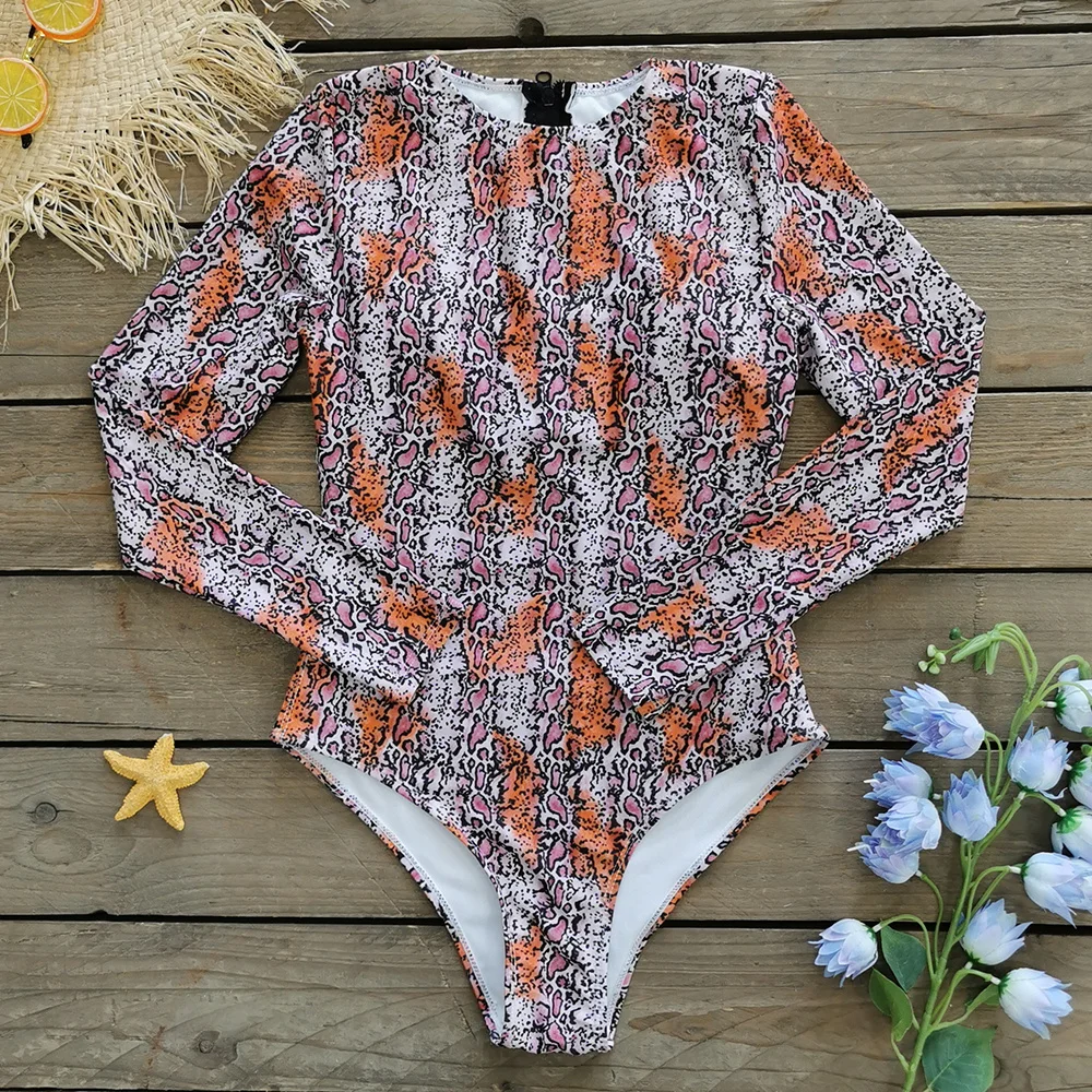 Long Sleeve Open Back Zipper High Waist Plus Size Womens Sexy One Piece ...