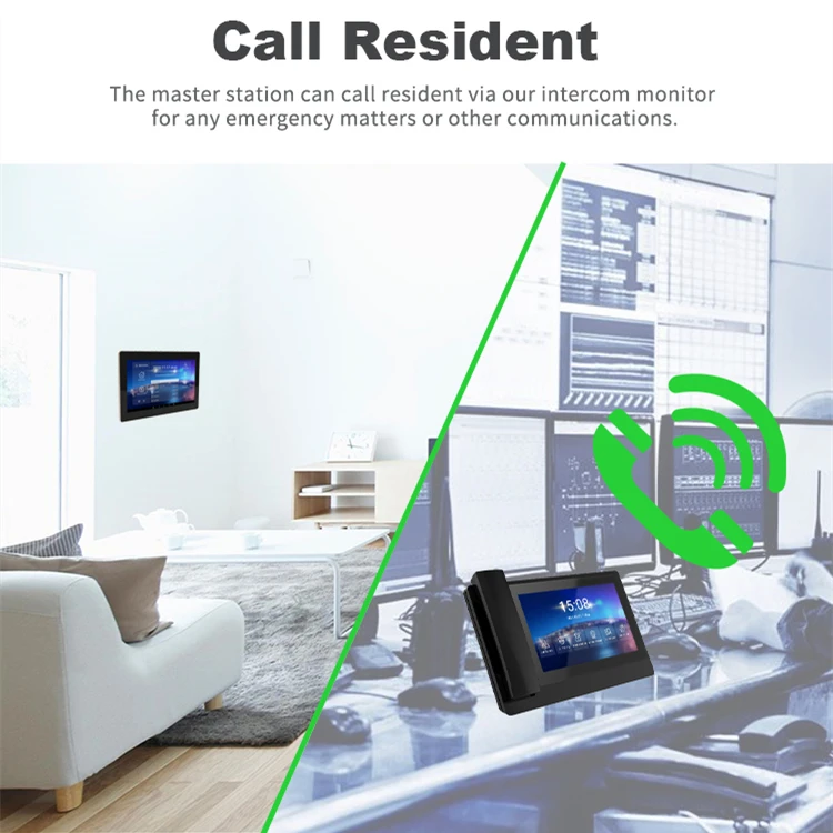 2024 New 10inch Android Ip Intercom Reception Unit Guard Station For ...