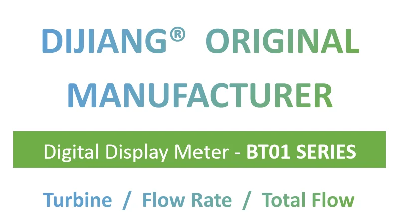 BT01 Digital Turbine Water Flow Meter - 100-3000 GPM
