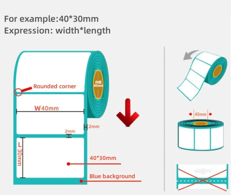 Custom Waterproof 58*30mm Supermarket Sku Barcode Label Adhesive ...