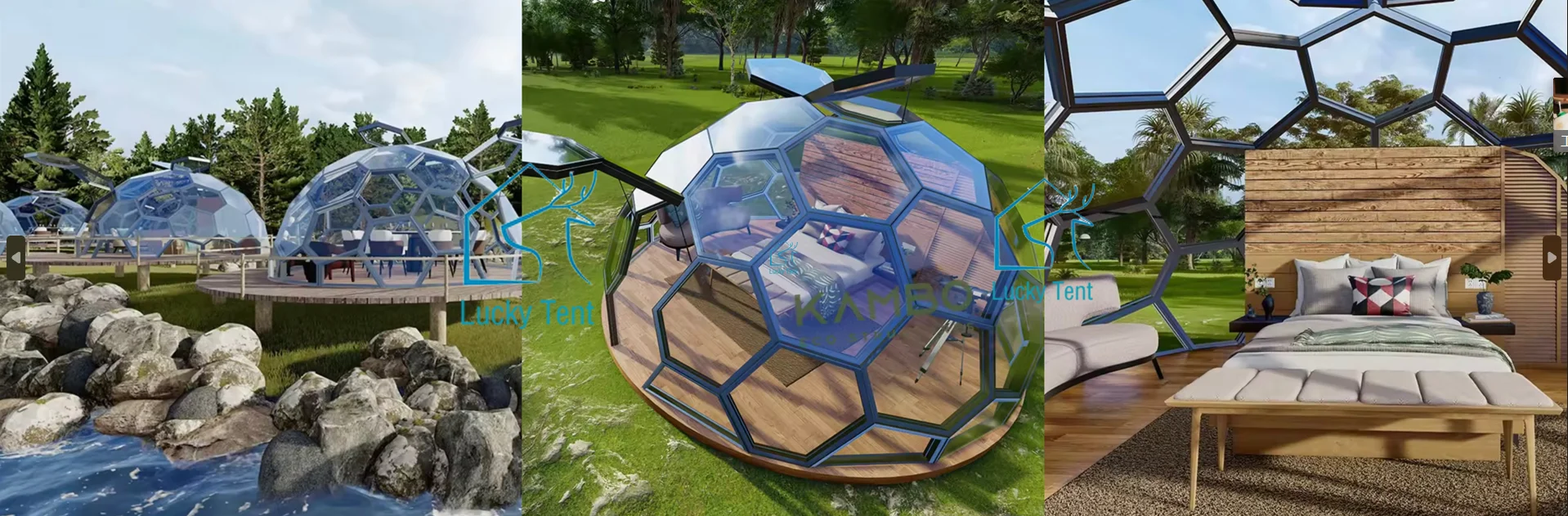 Luxury Hotel Honeycomb Design Geodesic Reflective Mirror Glass Dome ...