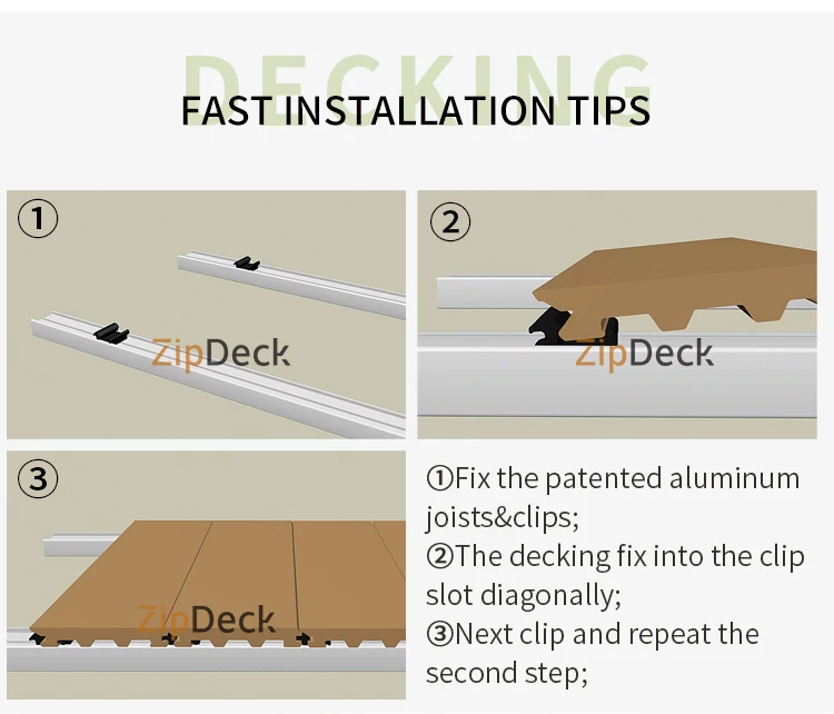 Effortless Decking with Seamless WPC Wood Plastic Composite