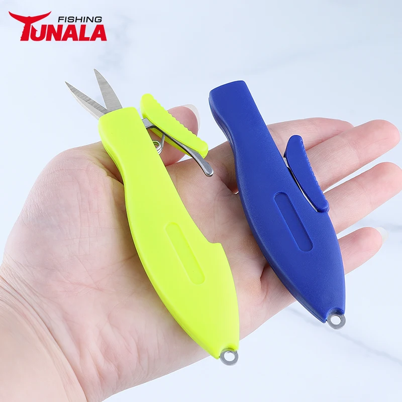 Convenient Retractable Fishing Scissors Stainless Steel Folding Fishing ...