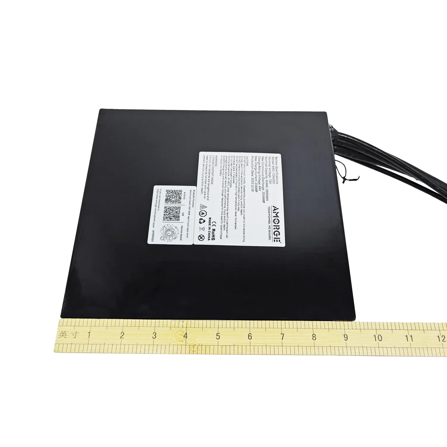 AMORGE 72V Lithium Battery Pack with ANT Bluetooth BMS