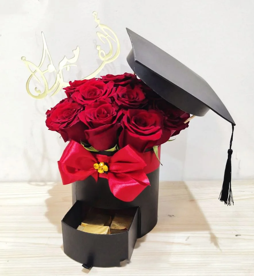 New Barrel Box Graduation Flower Gift Box Graduation Flower Box for ...