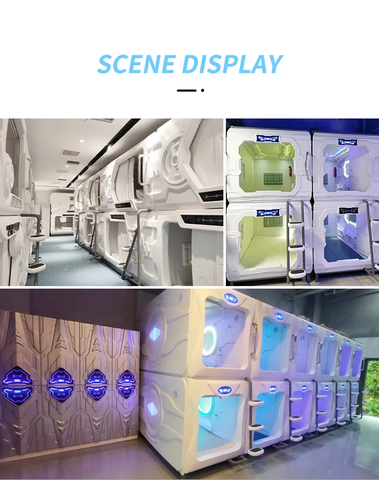 High Quality Soundproof Capsule Hotel Bunk Bed Capsule Bed Sleeping ...