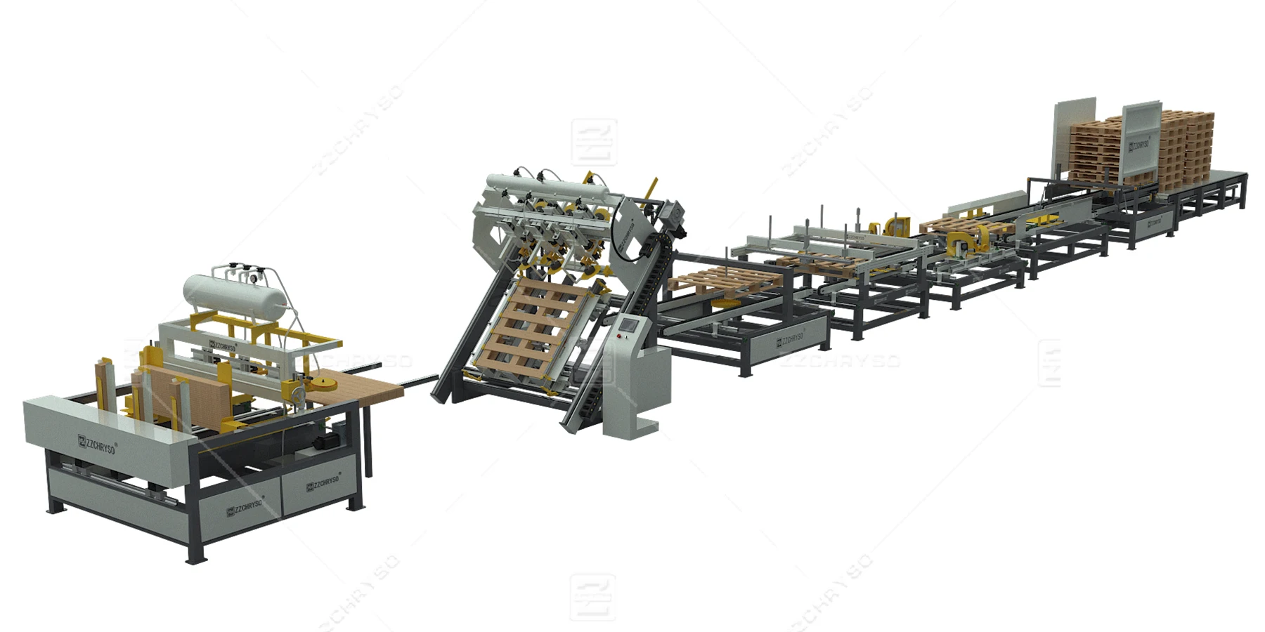 Professional Wood Pallet Making Machine/machine To Make Wood Pallet 9 ...