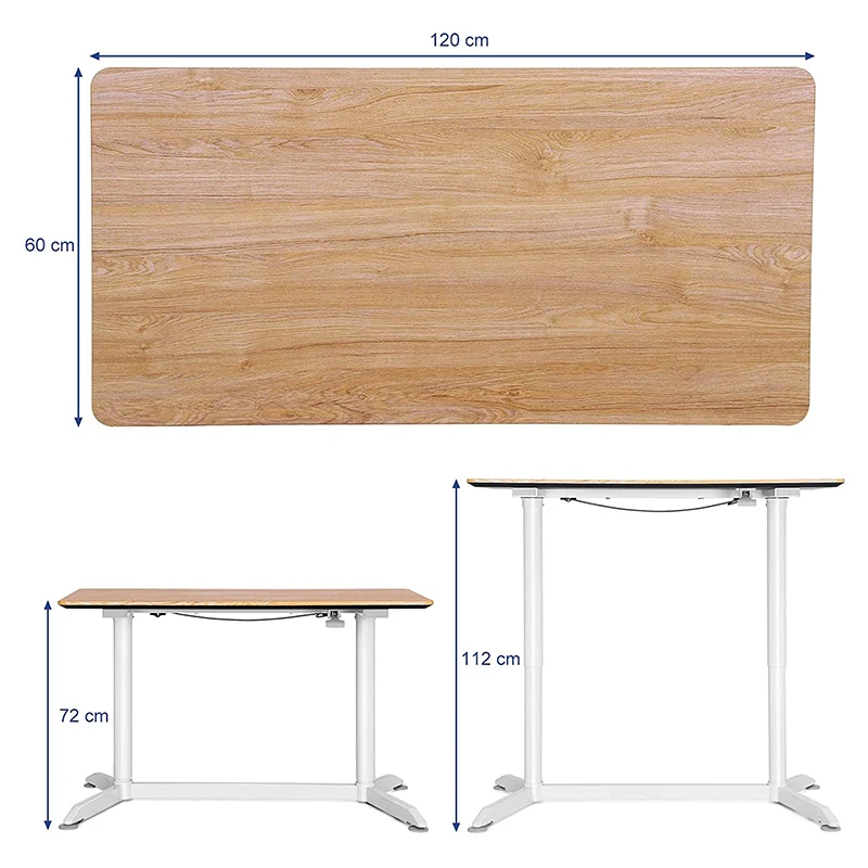 Height Adjustable Computer Desk Table,Ergonomic Pc Desk,Modern Home ...