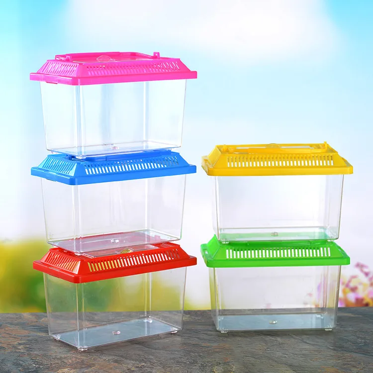 Transparent Plastic Fish Tank Goldfish Tank Turtle Tank Pet Box Turtle ...