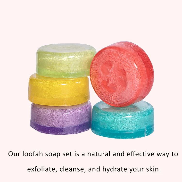 Handmade Exfoliating Body Scrub Bath Bar Soap With Inside Loofah - Buy ...