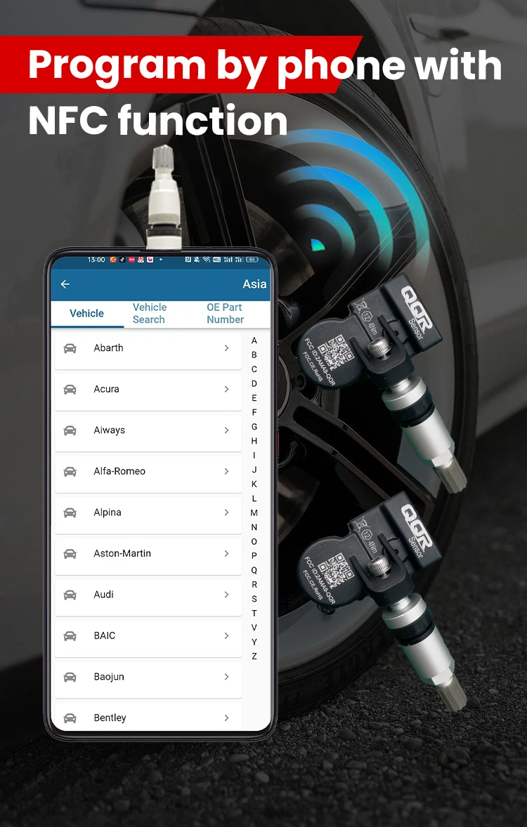 2024 NFC TPMS Sensors - Reliable Tire Pressure Monitoring