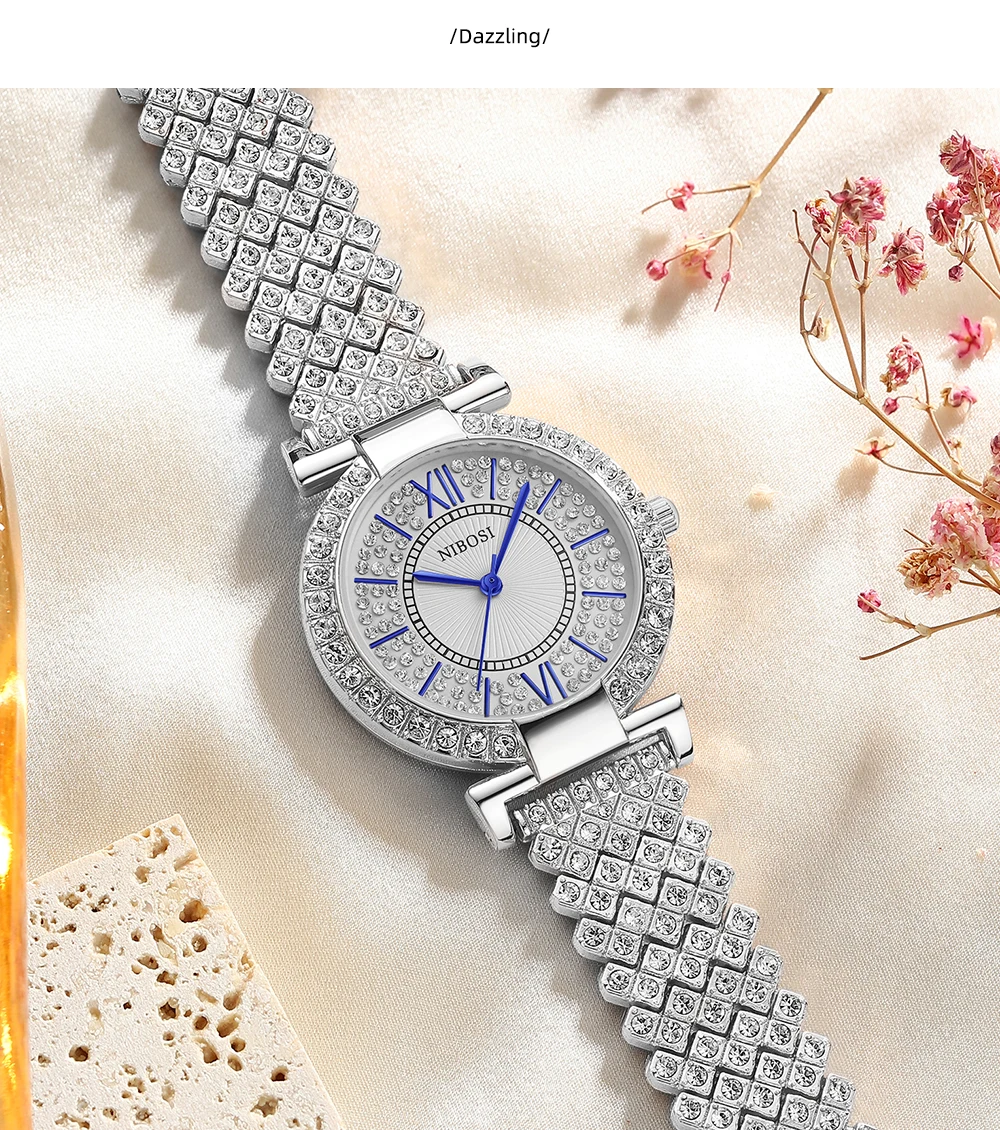 Nibosi 2551 Full Of Diamonds Luxury Ladies Wristwatch Customize Logo ...