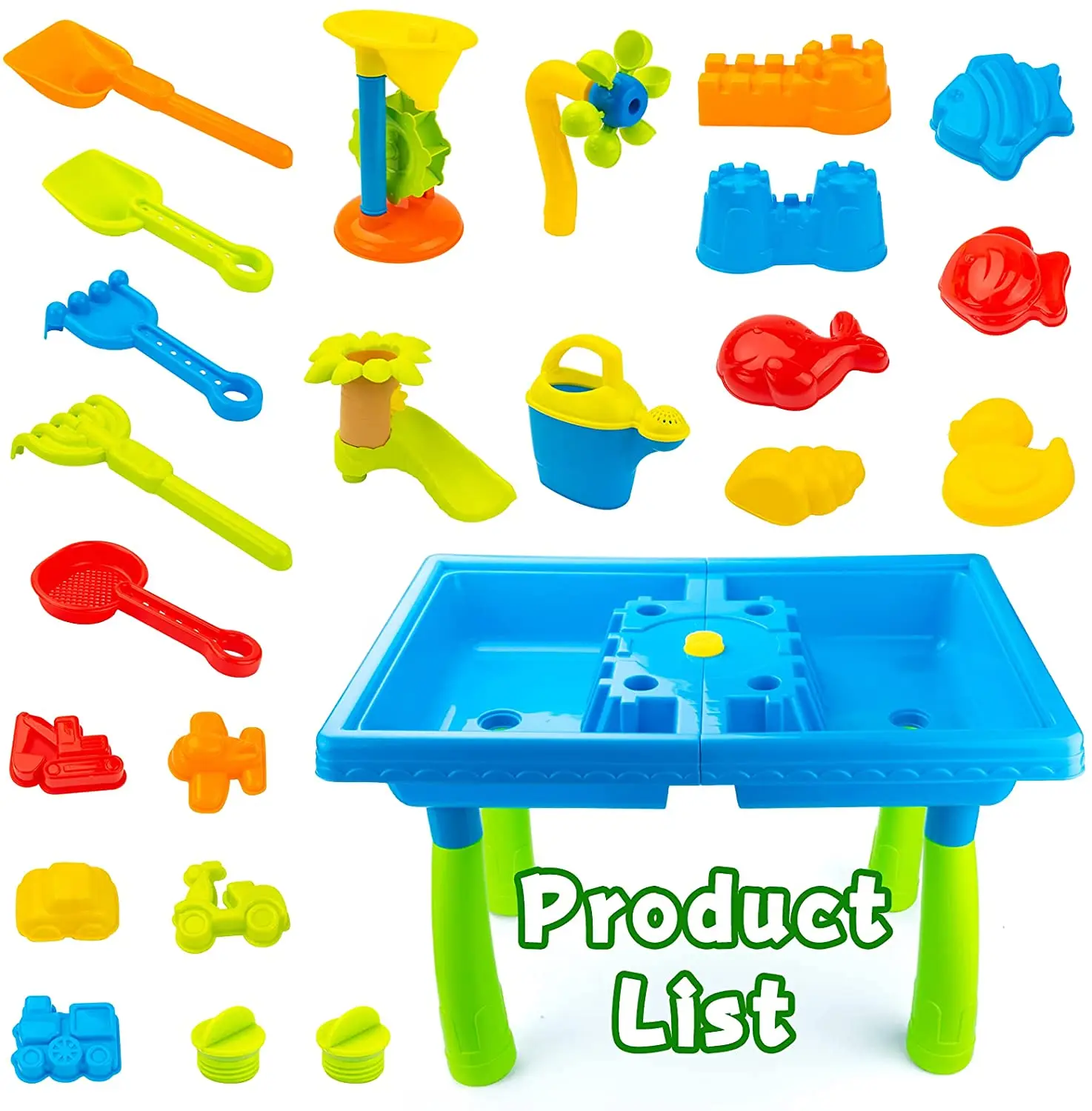 Outdoor Toddlers Activity Sandbox Tables Summer Beach Toys For Backyard ...